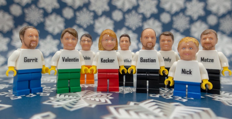 Custom LEGO Minifigure With Name and Individual Head in Gift - Etsy