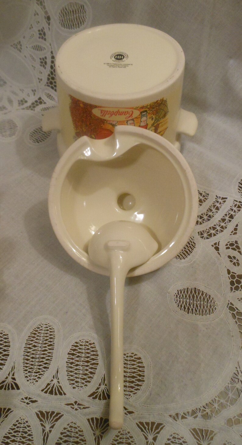 Vintage Campbell's Soup Tureen Covered W/ Ladle Campbell's Kids Boy ...