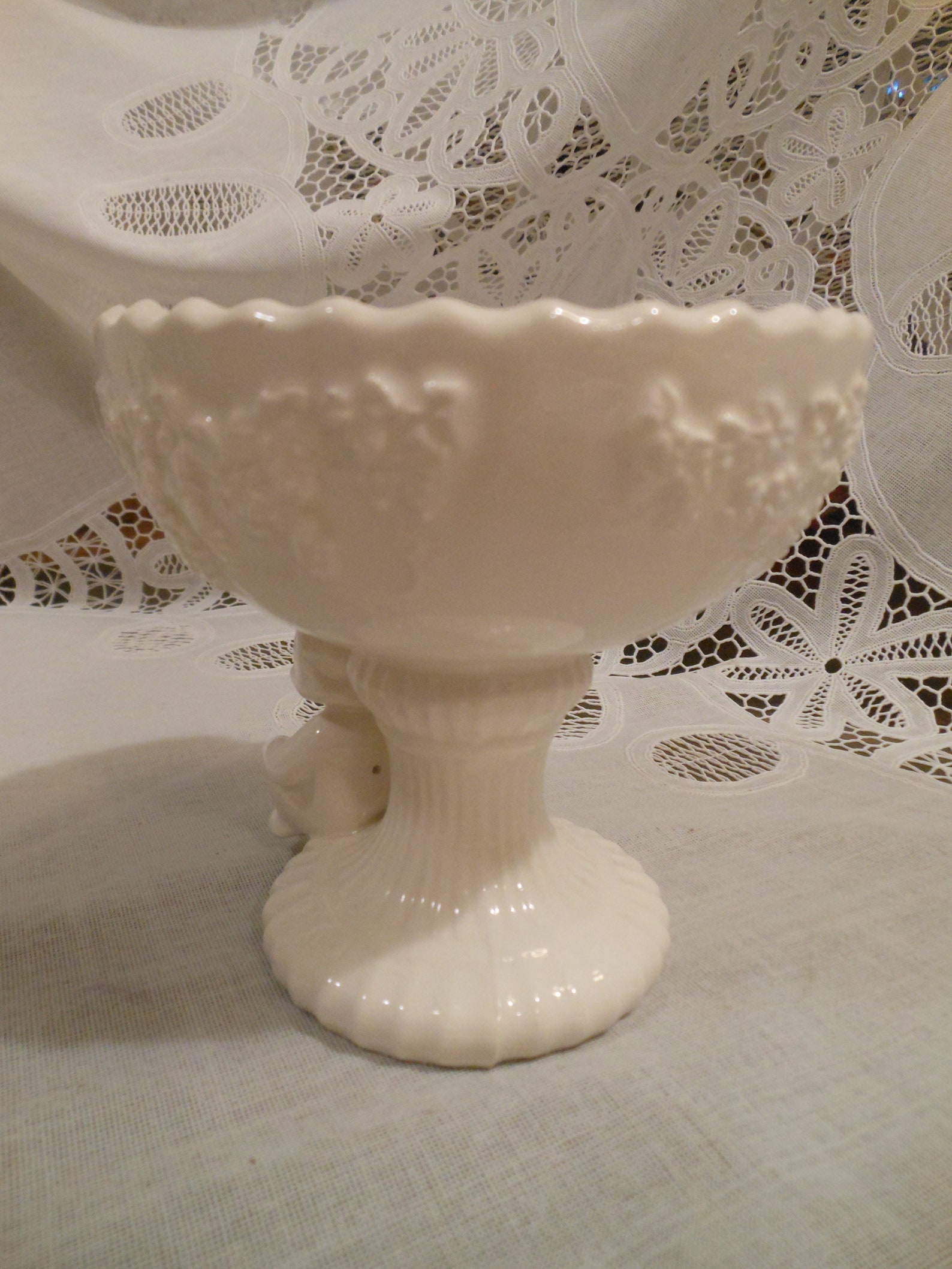 Vintage Lefton Renaissance Putti Cupid Grapevine Compote Candy | Etsy