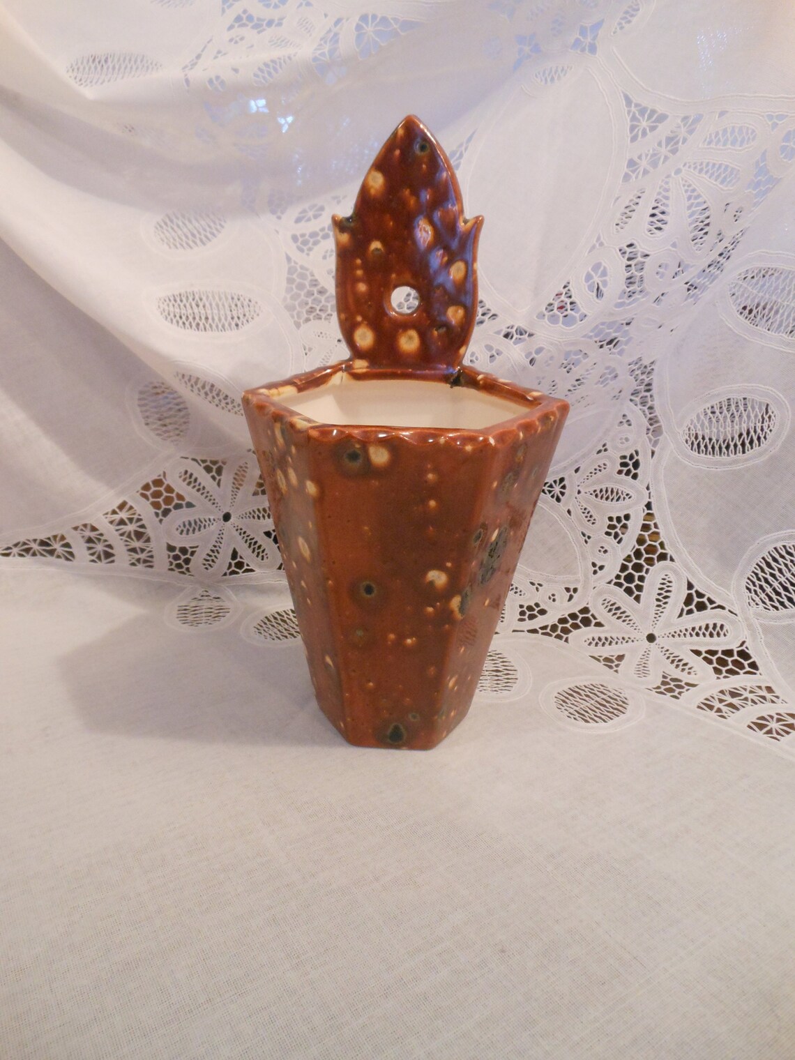 Vintage Atlantic Mold Wall Vase Planter - Etsy
