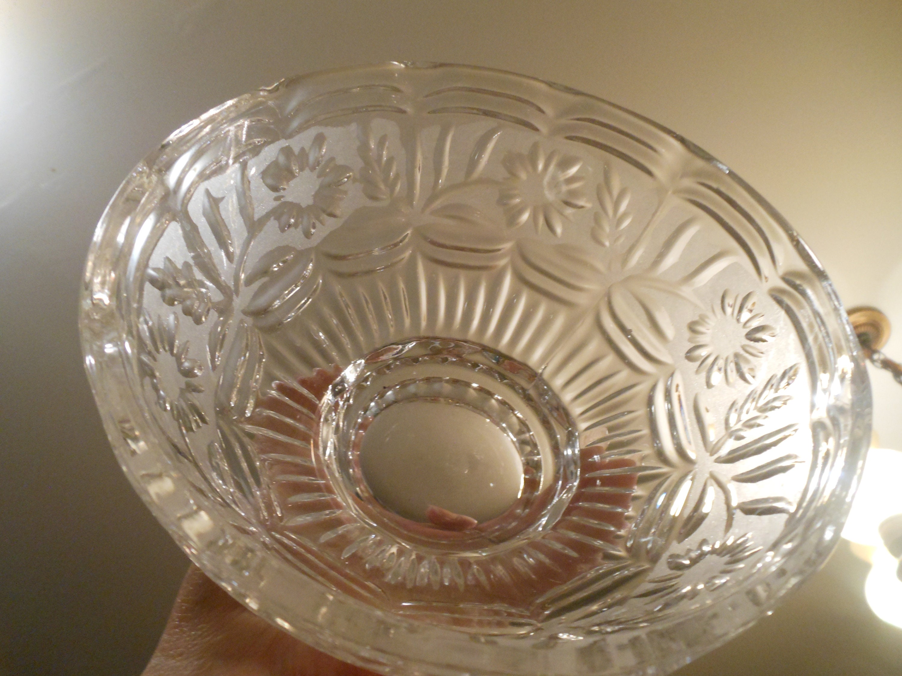 Heavy Vintage Frosted Lead Crystal Covered Compote W/ Steeple | Etsy