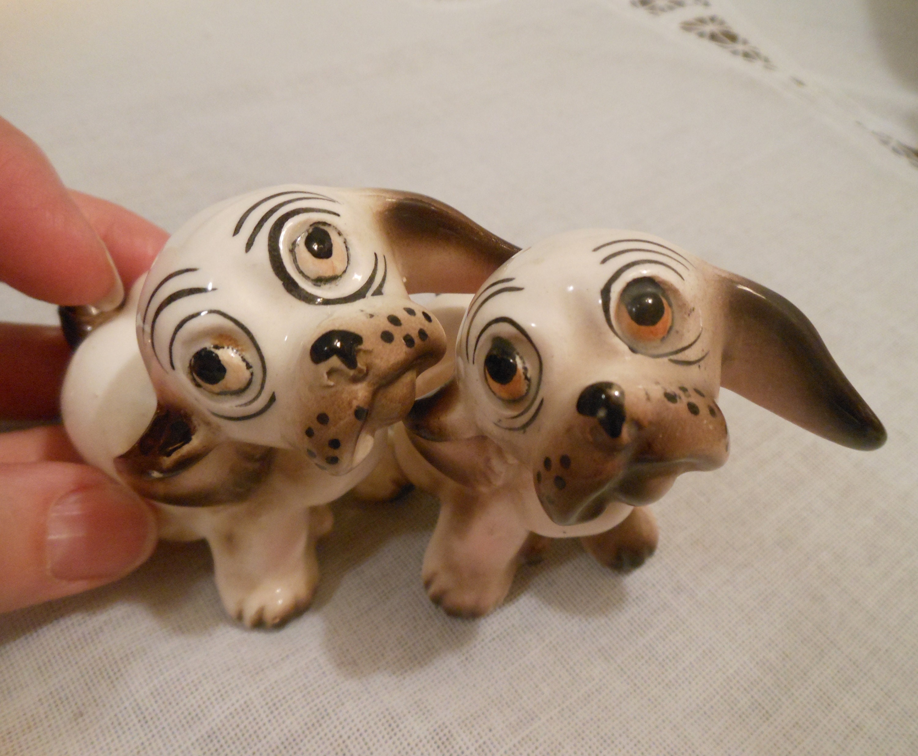 Stinkin' Cute Little Vintage Puppy Dog Salt & Pepper | Etsy