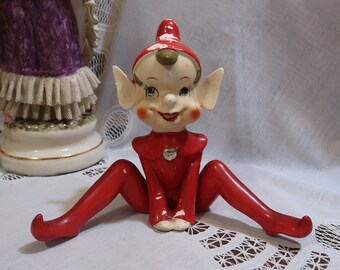 Large Sitting Elf - Etsy