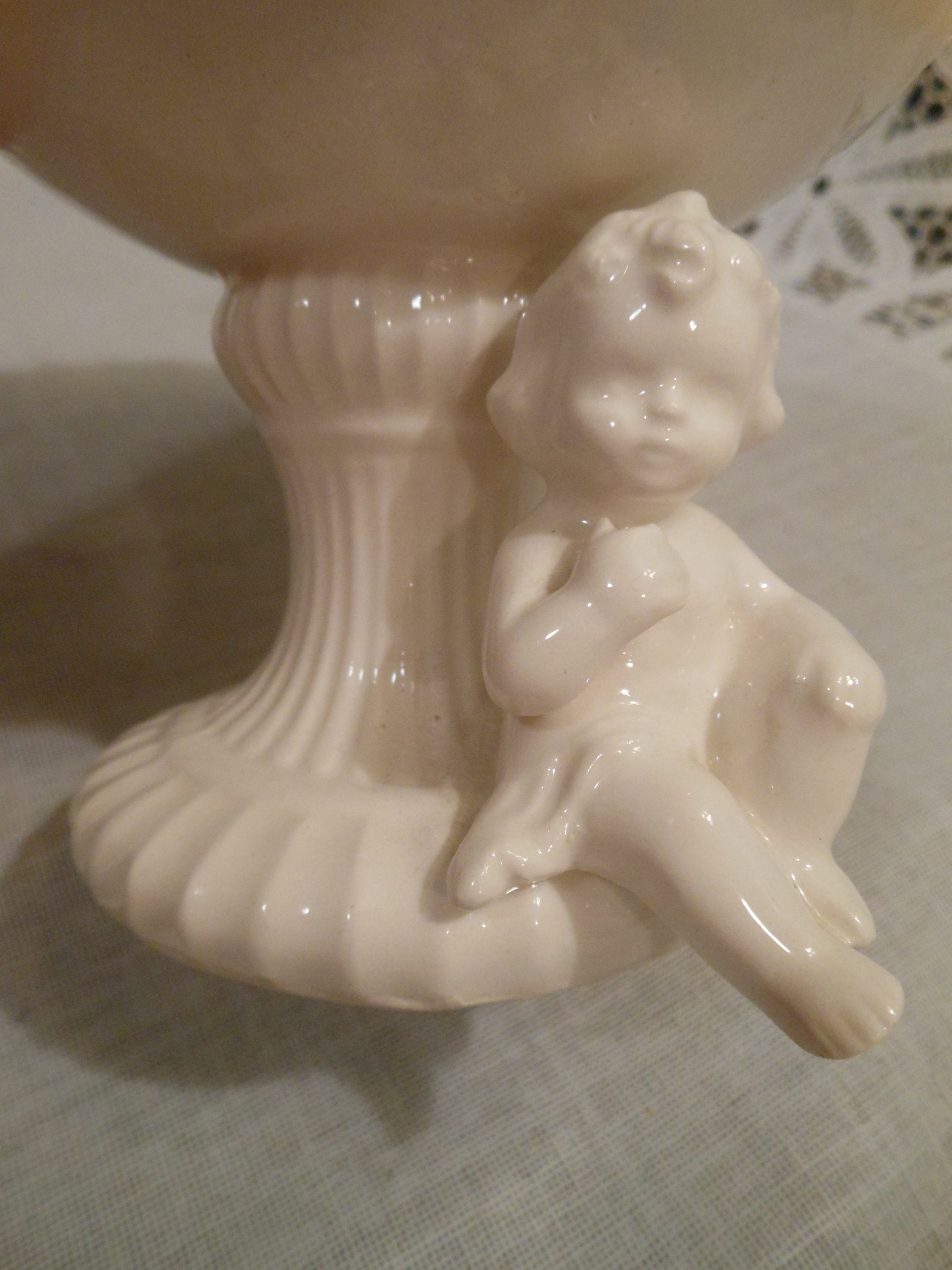 Vintage Lefton Renaissance Putti Cupid Grapevine Compote Candy | Etsy