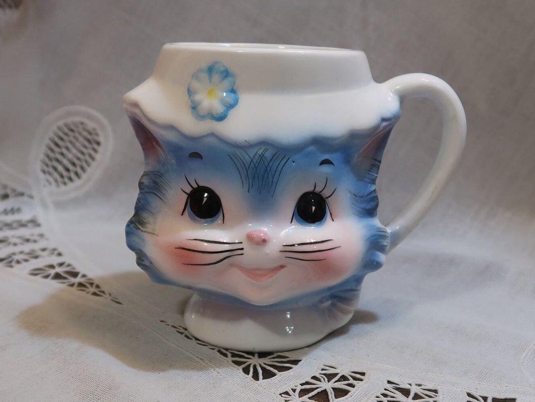 Collectible Vintage Lefton Miss Priss Single Child's Mug Big Innocent ...