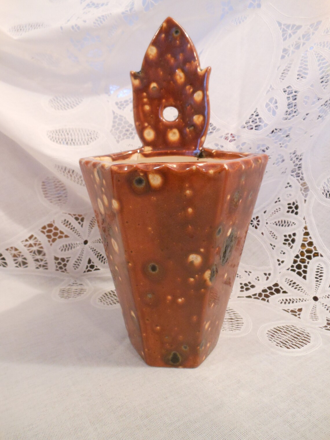 Vintage Atlantic Mold Wall Vase Planter - Etsy