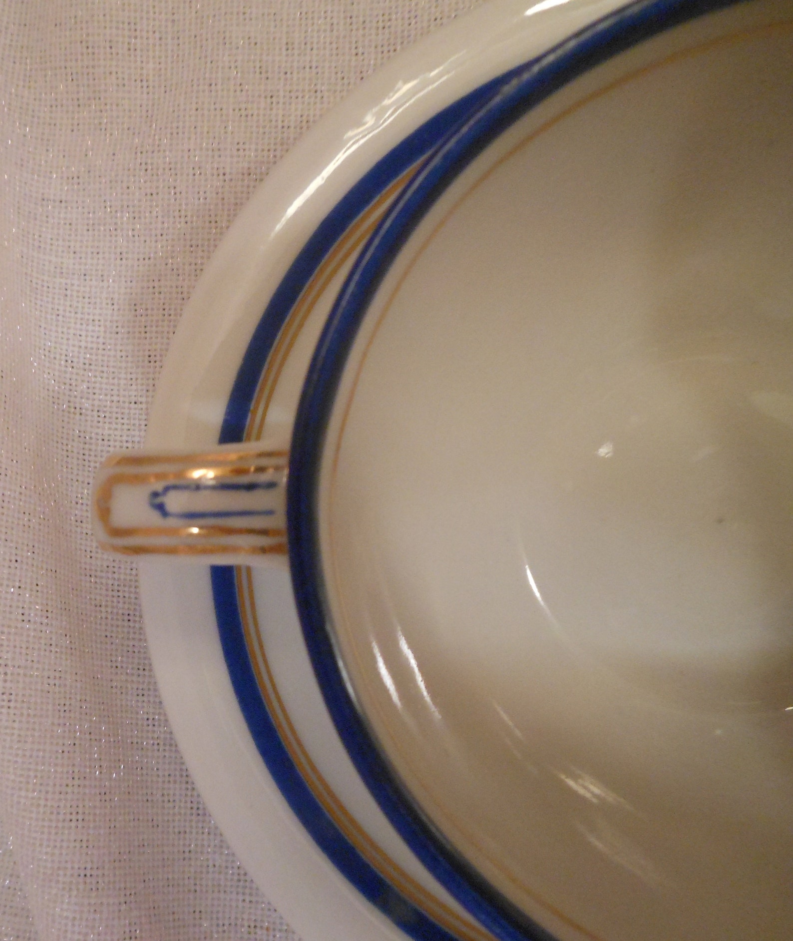 Vintage Jager Miniature Cup and Saucer Cobalt Blue Gold Yager - Etsy