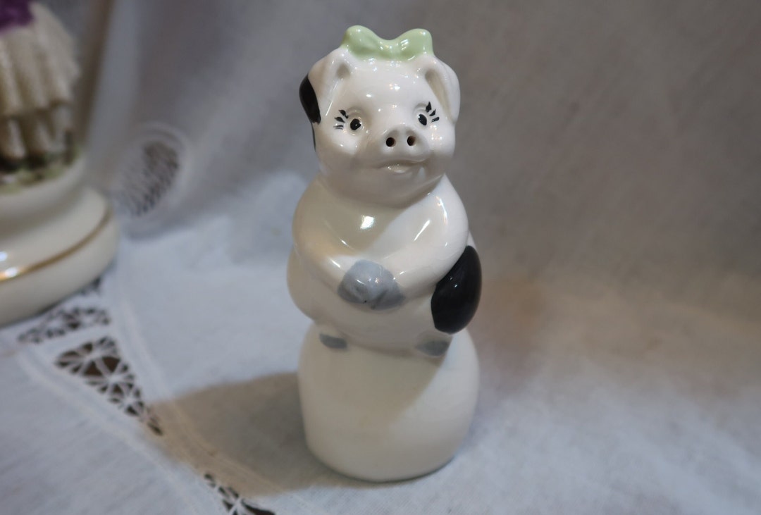 Porketta the Vintage White Dove Pottery Co Pie Bird Vent White Swine ...