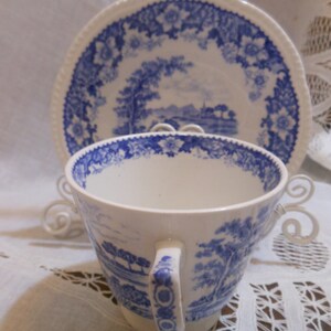 Vintage Swinnerton Hanley Silverdale Footed Cup & Saucer Set Blue ...