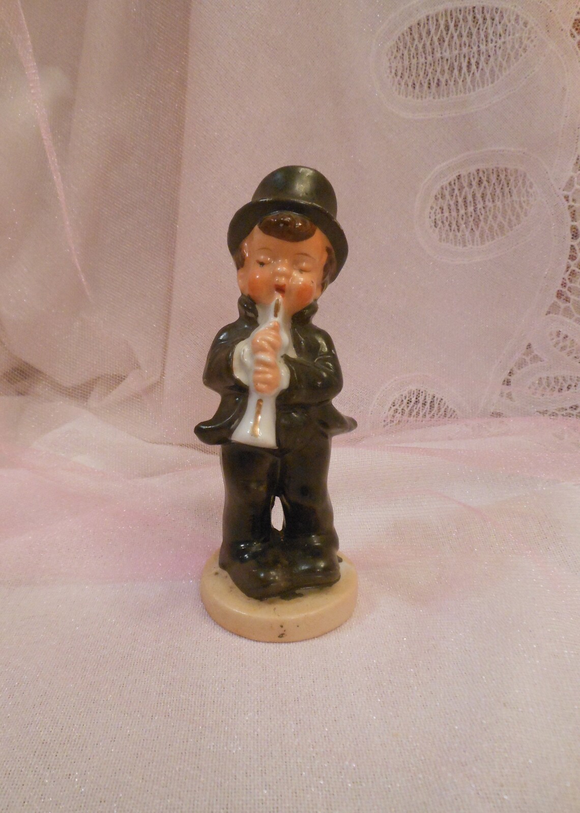 Hard to Find Vintage Adorable Little Boy in Black Top Hat & | Etsy