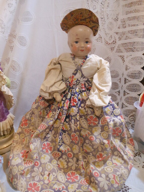 Precious Antique Toaster Cover Composition Doll Scandinavian | Etsy