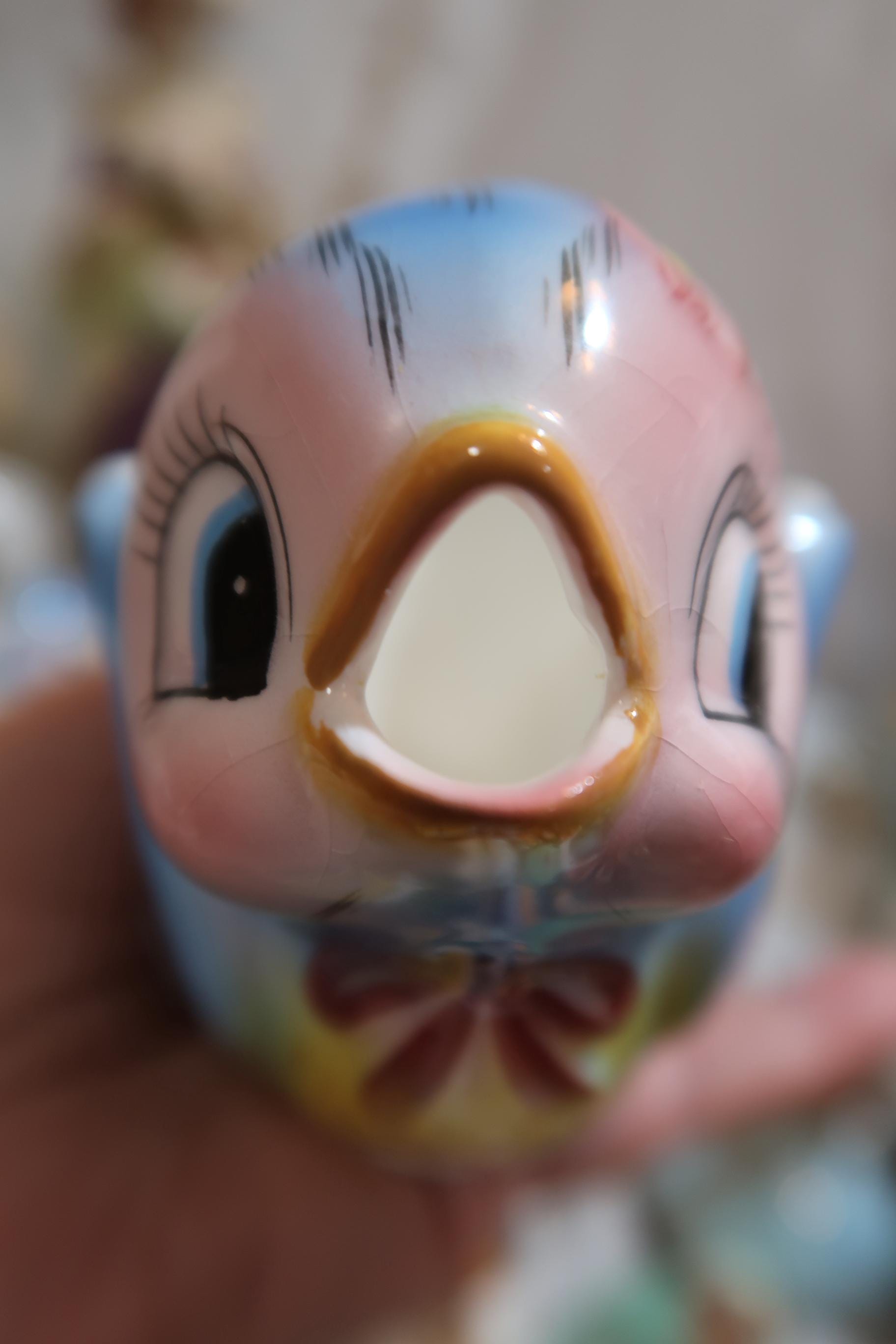 O so Tweet!! 3.5" Vintage Lefton Bluebird Creamer / Pitcher Blue Pink ...