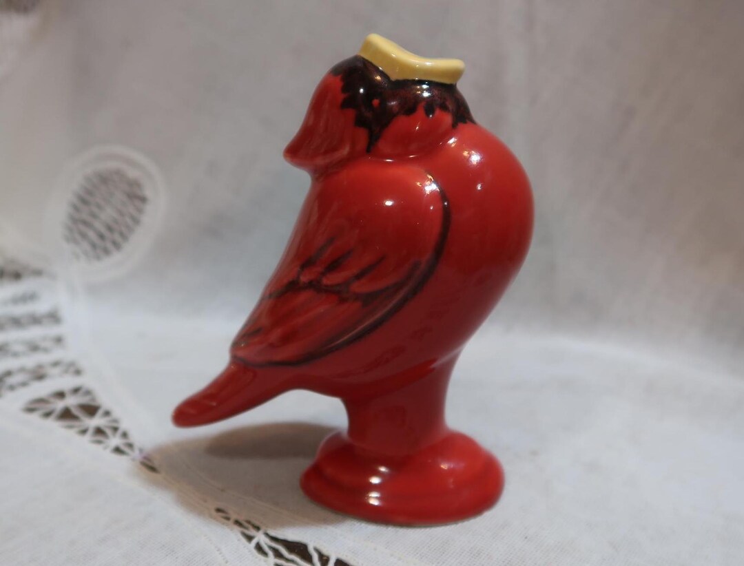 Vintage Romans Chubby Red Cardinal Pie Bird Bright Stout Black Defining ...