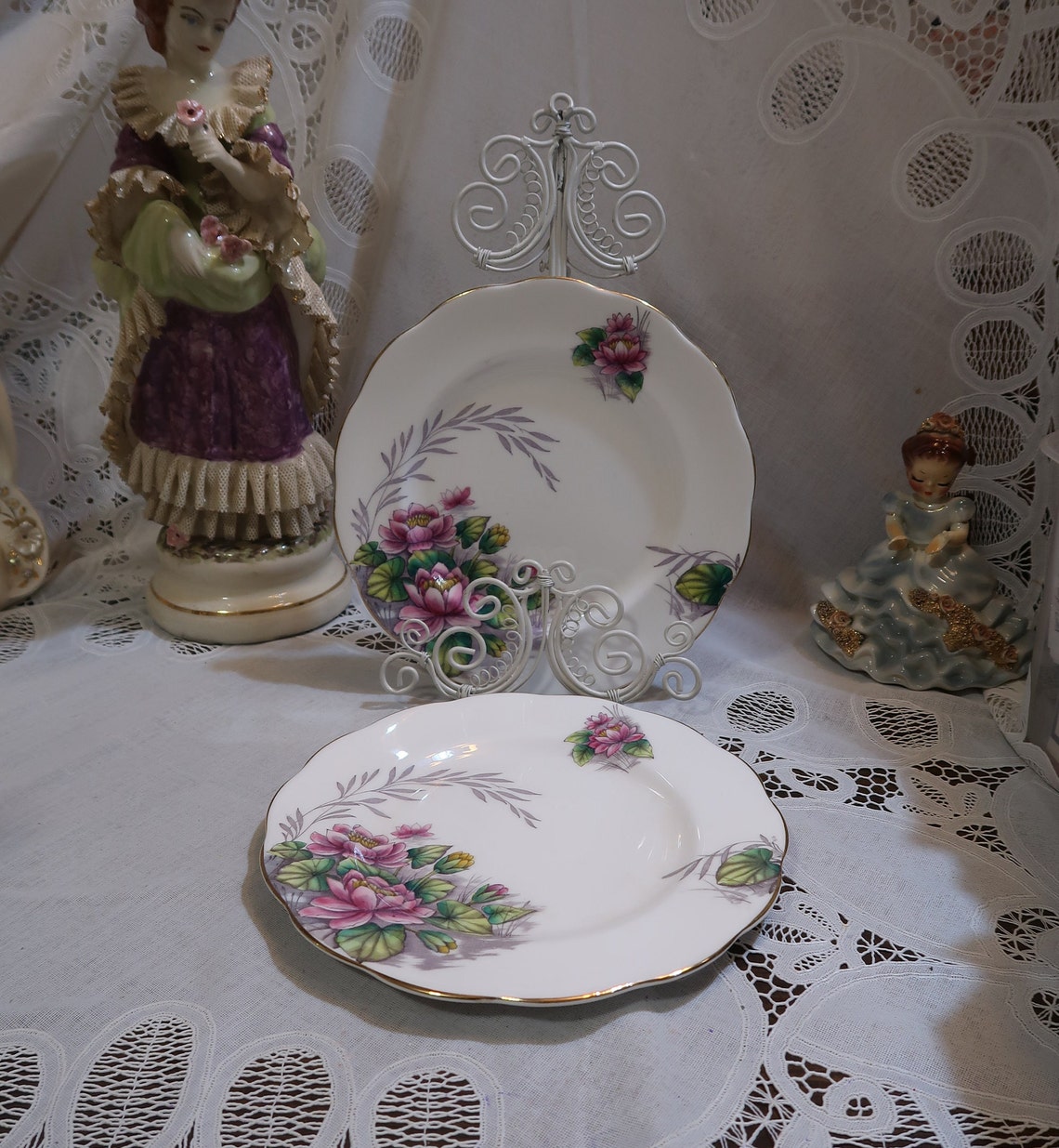Gorgeous Vintage Royal Albert Water Lily Bone China 8 - Etsy