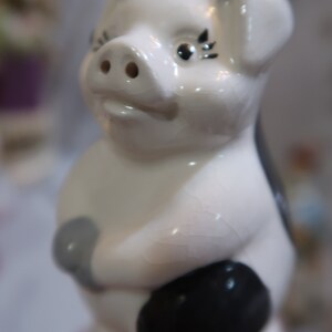 Porketta the Vintage White Dove Pottery Co Pie Bird Vent White Swine ...