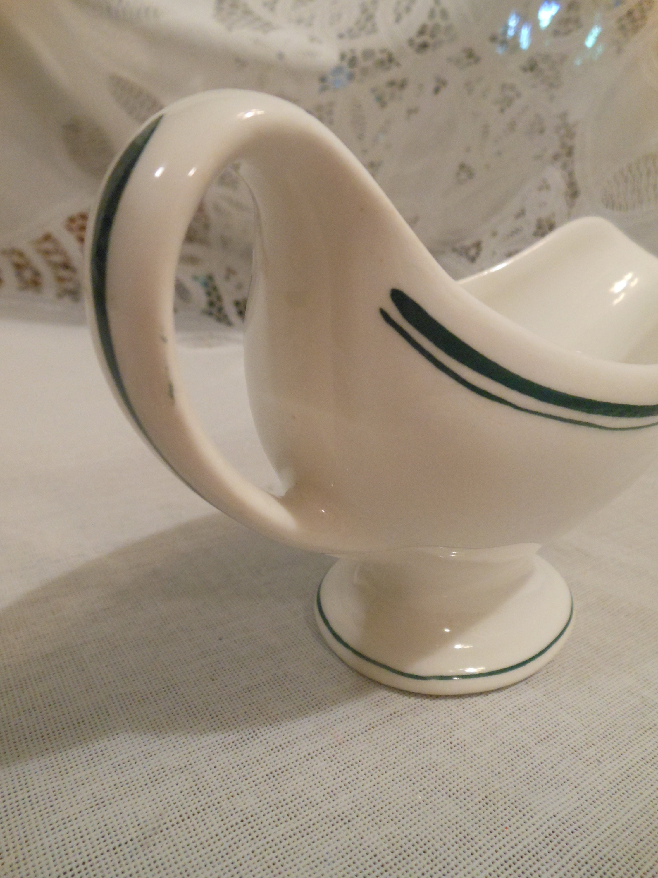 Antique Bailey Walker Vitrified China Long Narrow Footed Gravy Boat ...