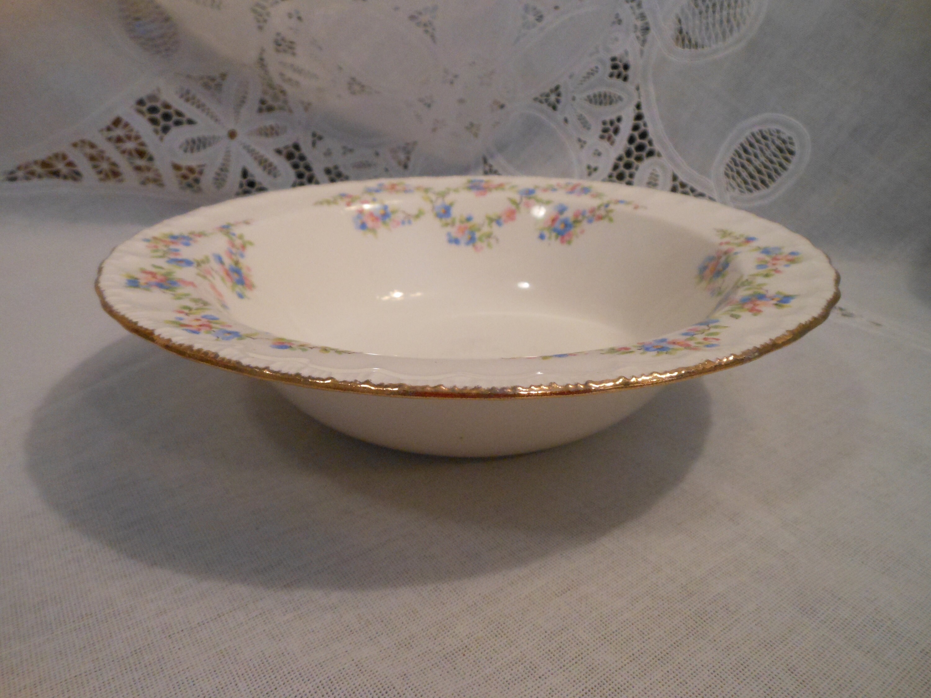 Sweet Vintage Circa 1941 Pope-gosser Blue Belle Sterling China 8.5 ...