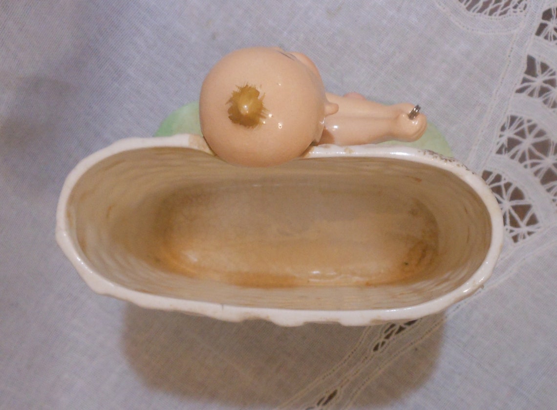 Adorable Napco Vintage Baby in Diaper Planter Real Pin in - Etsy