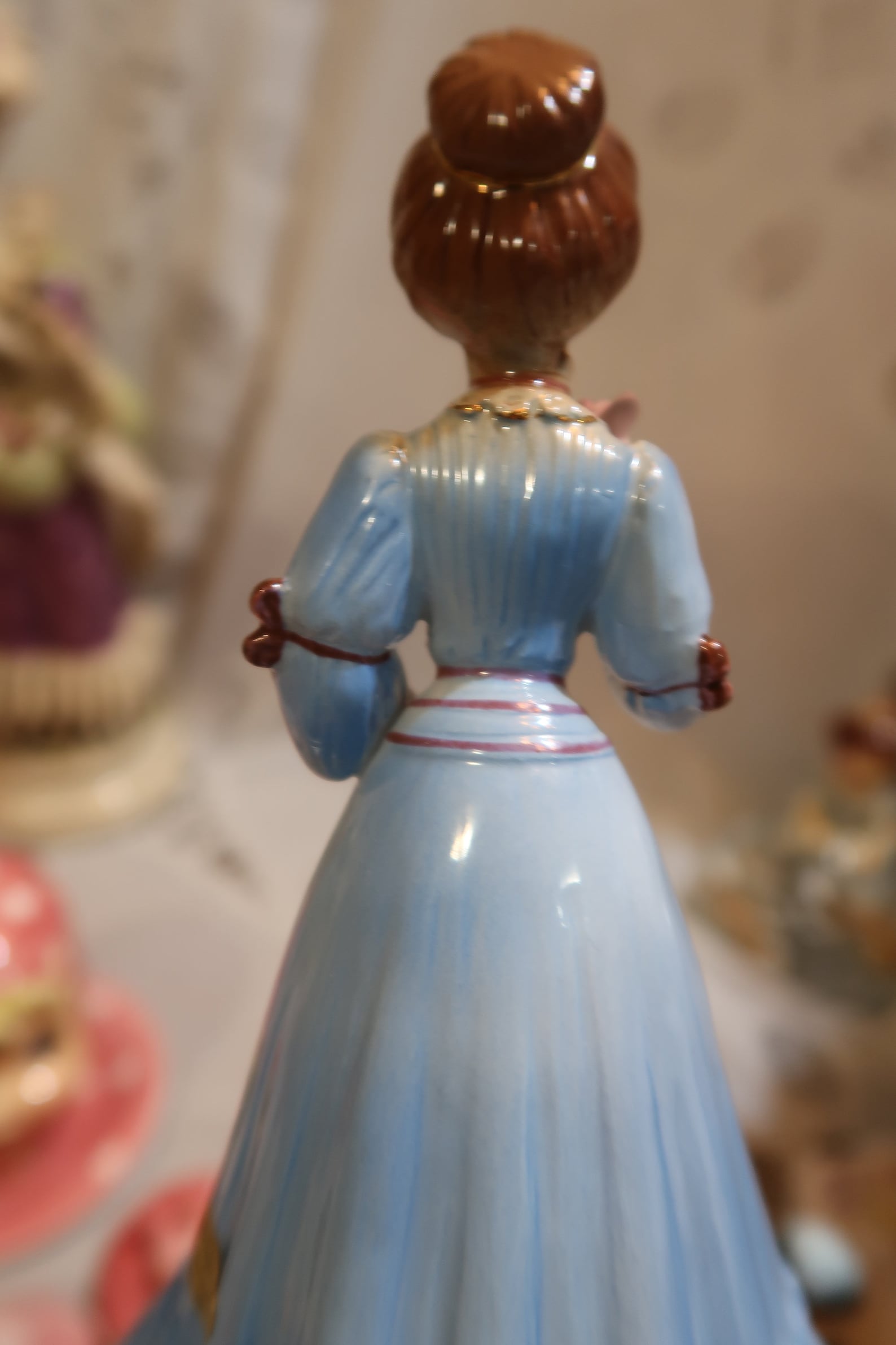Graceful Vintage Josef Originals Maria Gibson Girl Series Blue Dress ...