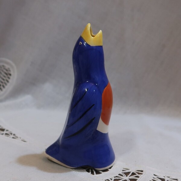 Blue and White Pie Bird - Etsy