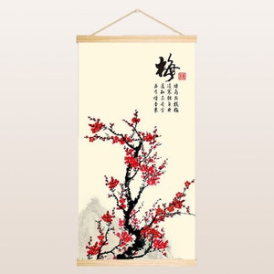 Wall Scroll Bamboo Painting Asian Wall Scrolls Art Traditional Japanese ...