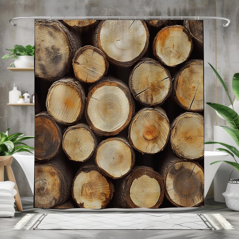 Wood Log Fabric - Etsy