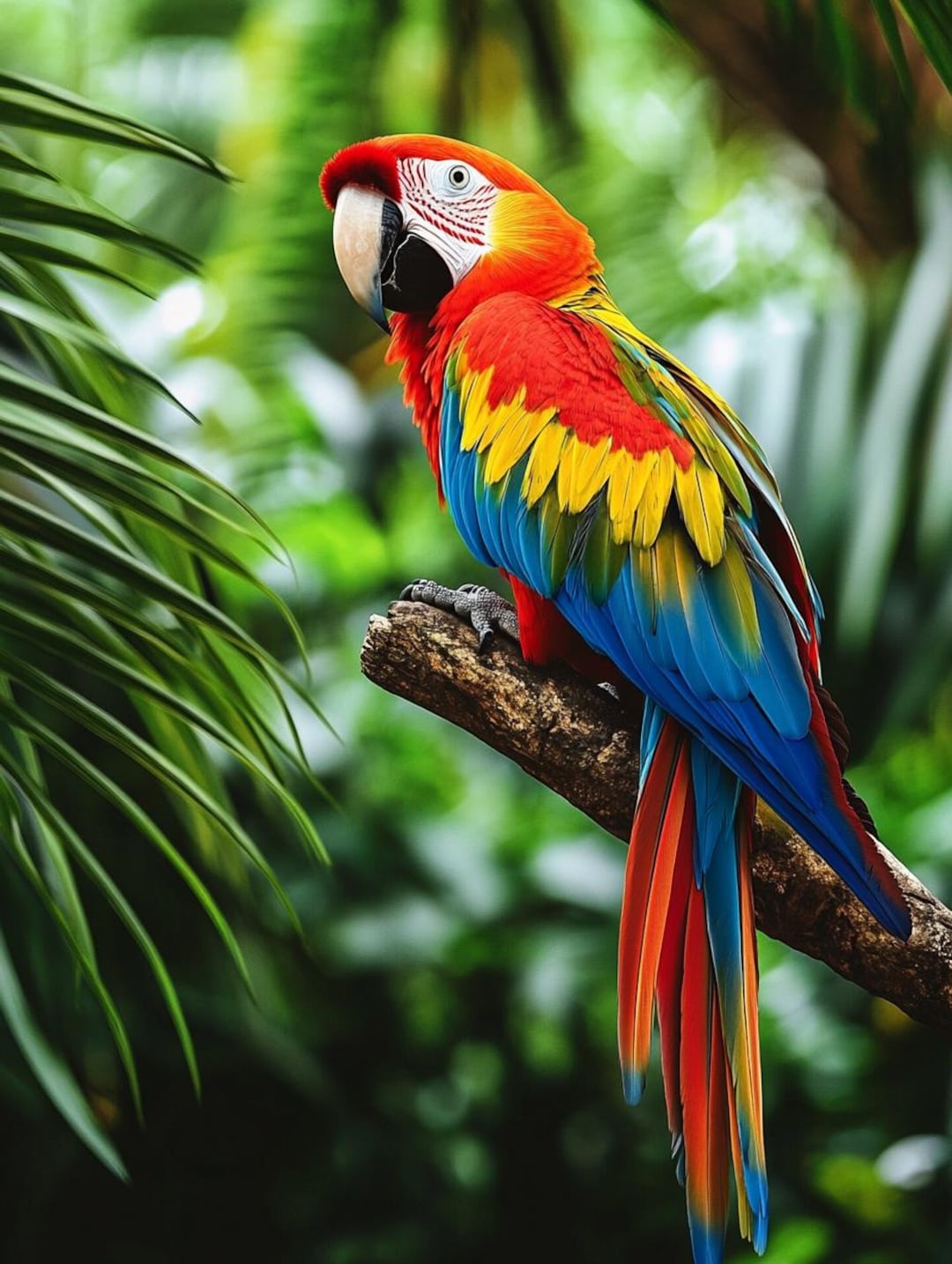 5D Diamond Painting Kit | Colorful Macaw Parrot Art | DIY Full Drill ...