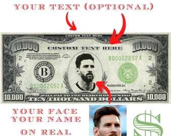 Your Face on Dollar Bill - Etsy