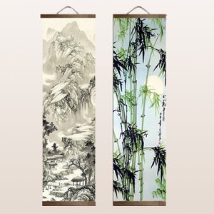 Japanese Wall Scroll Nature Landscape Scenery Painting Wall Decoration ...