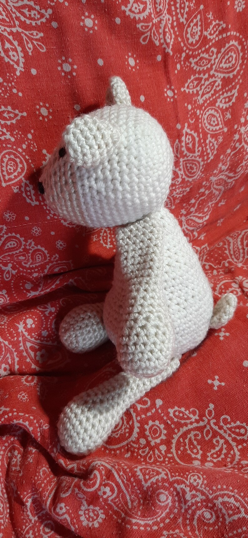 Stuffed Polar Bear - Handmade - Crochet - Etsy