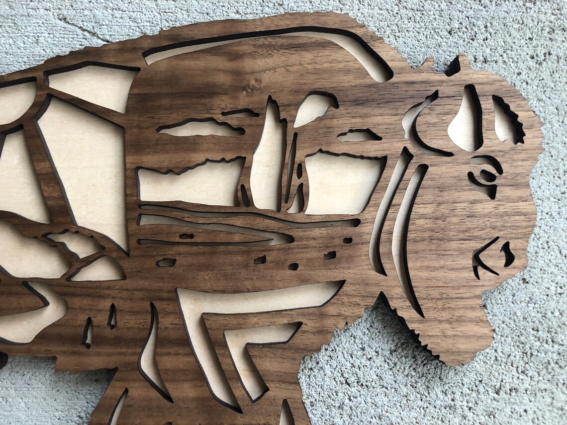 Bison Art / Wood Bison - Etsy