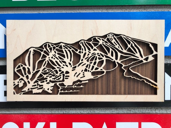 Sunday River Wooden Trail Map / Sunday River Resort Trail Map | Etsy