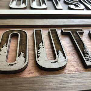 Get Outside Wooden Sign / Mountain Adventure Wooden Signs - Etsy