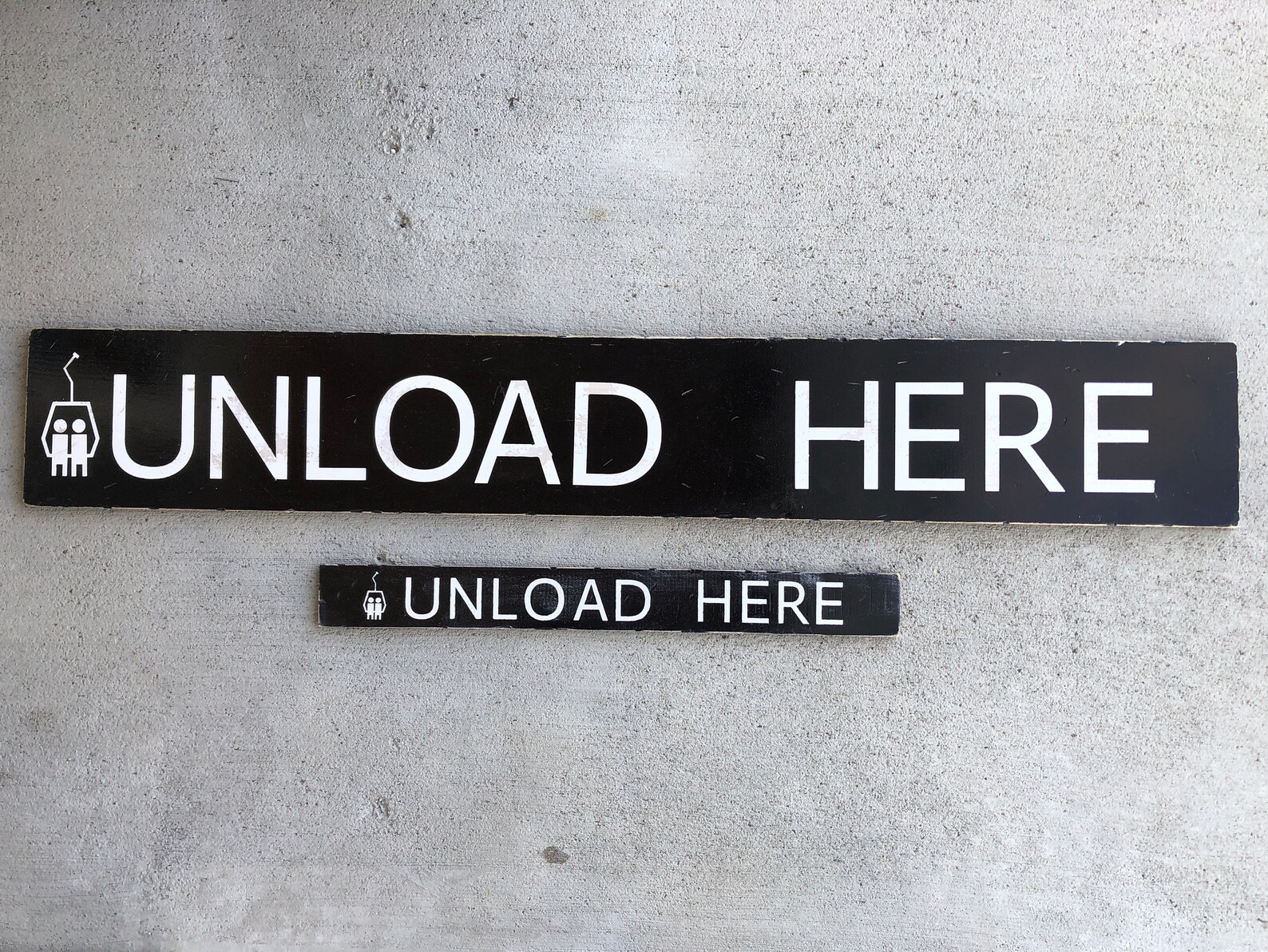 Unload Here Chairlift Sign - Etsy