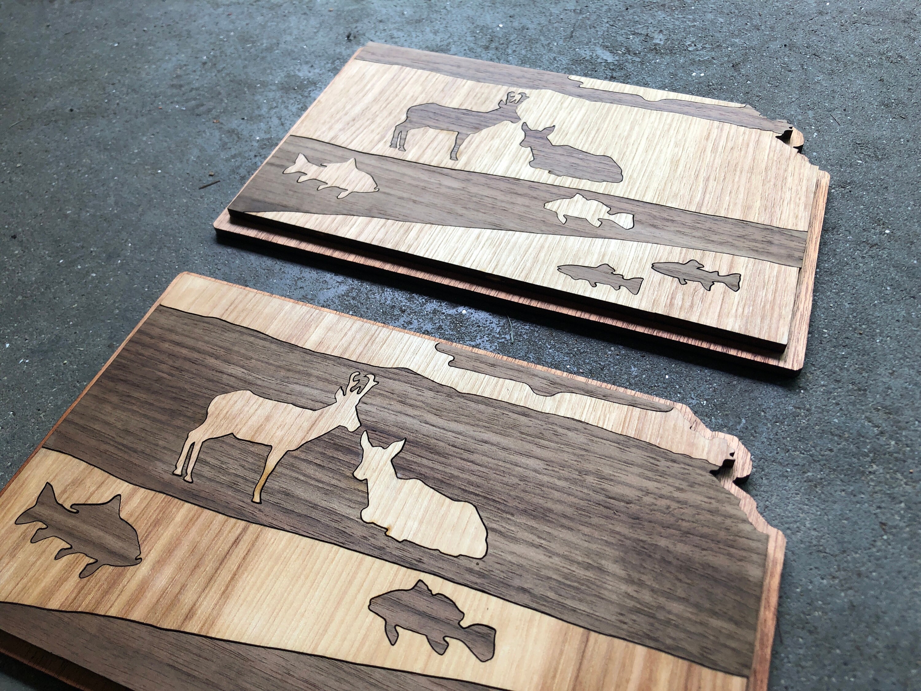 Kansas Art / Wooden State of Kansas - Etsy UK