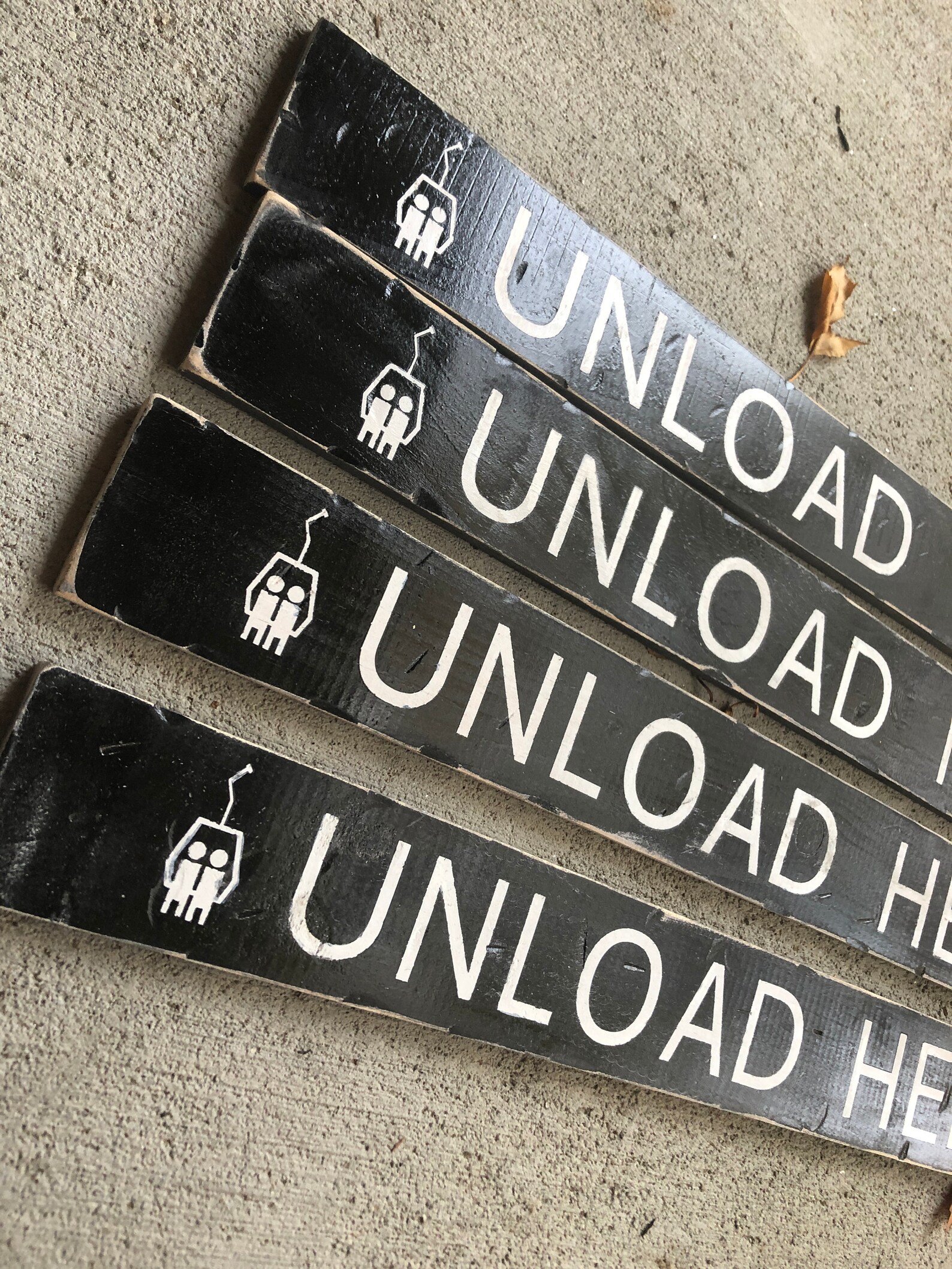Unload Here Chairlift Sign - Etsy