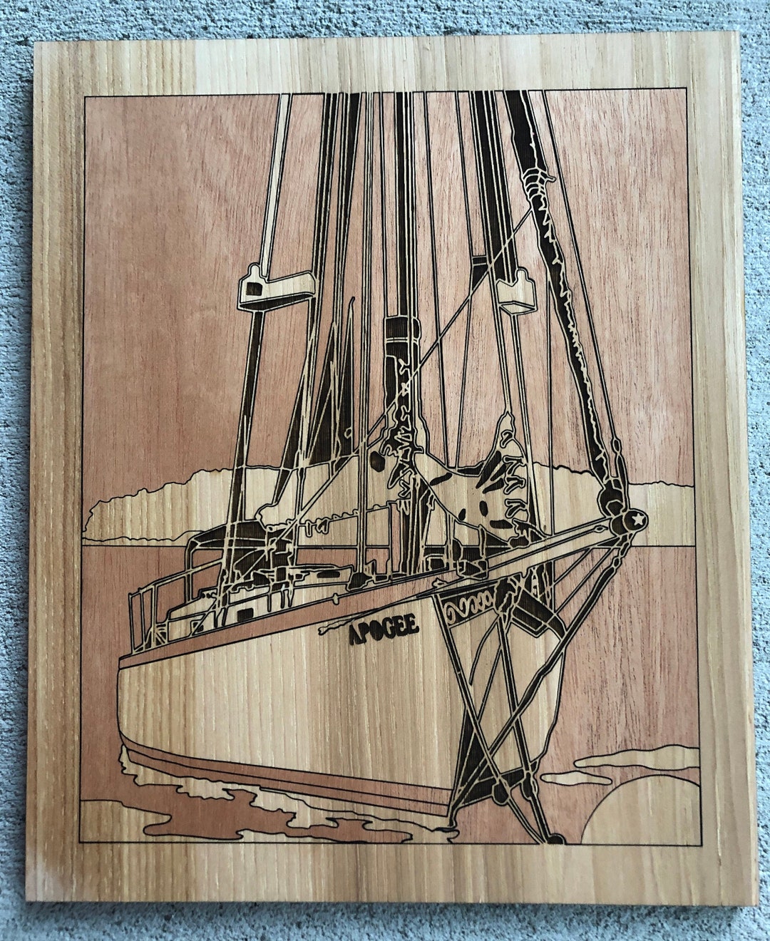 Sailboat Art / Friendship Sloop - Etsy