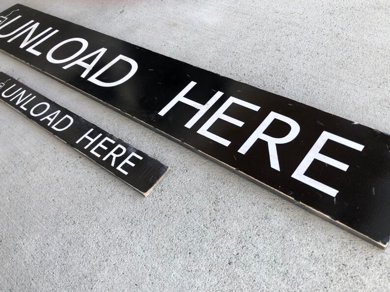 Unload Here Chairlift Sign - Etsy