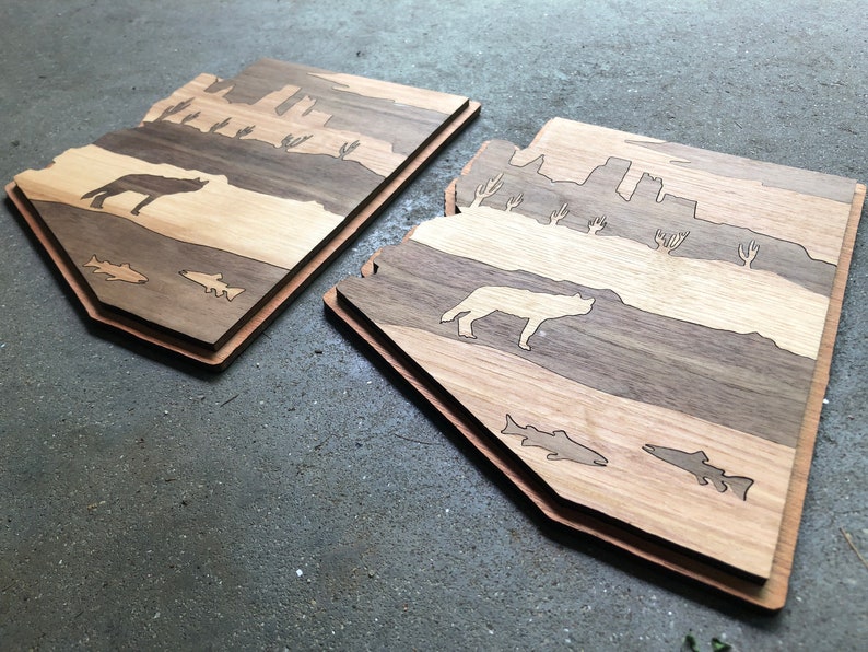 Arizona Art / Wooden State of Arizona - Etsy
