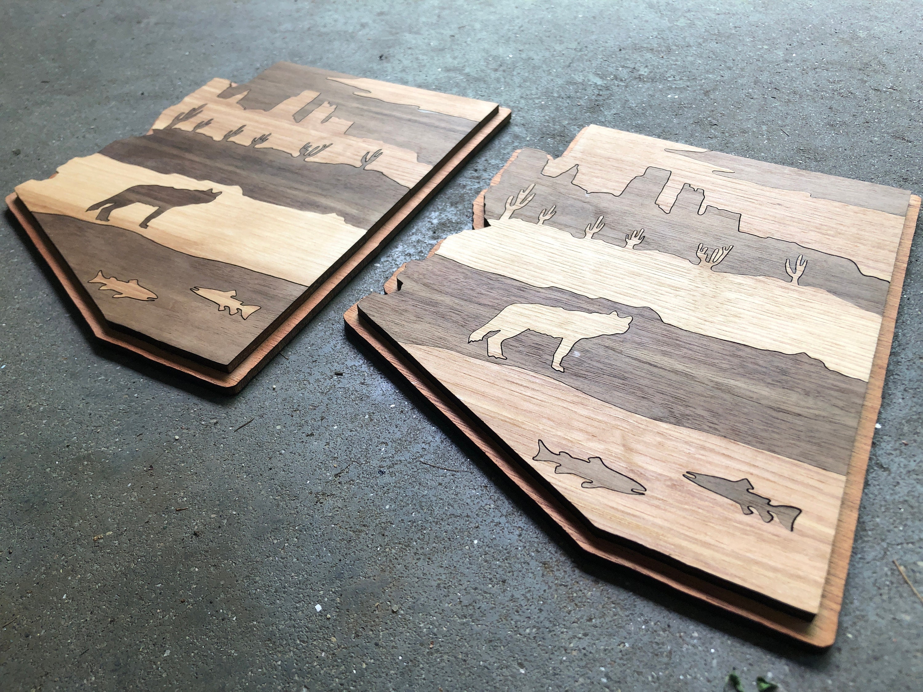 Arizona Art / Wooden State of Arizona - Etsy