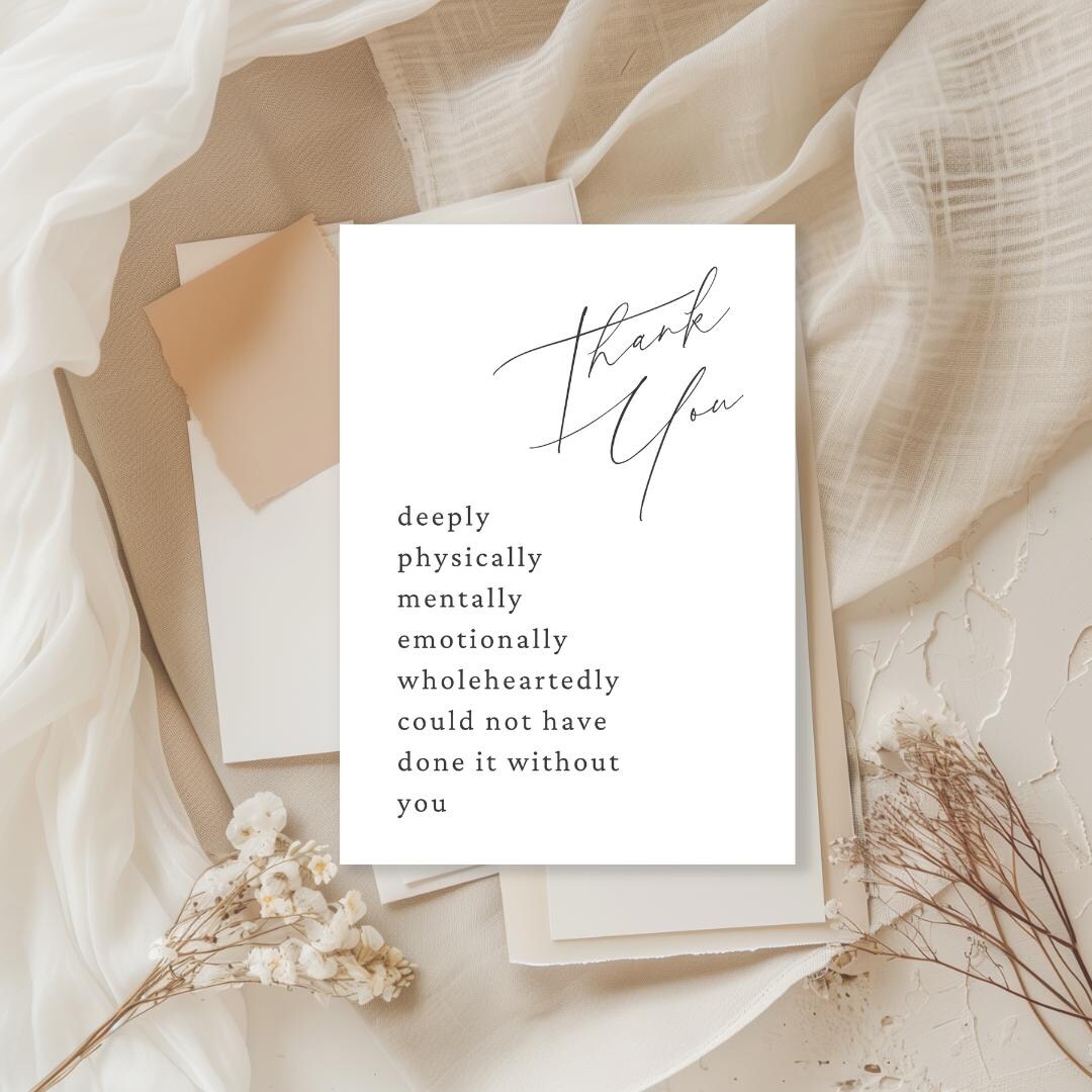 Thank You Card Printable | Could Not Have Done It Without You ...