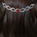 Red Hair Chain-art Deco Hair Accessories-bridal Hair Accessories-red ...