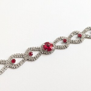 Red Hair Chain-art Deco Hair Accessories-bridal Hair Accessories-red ...