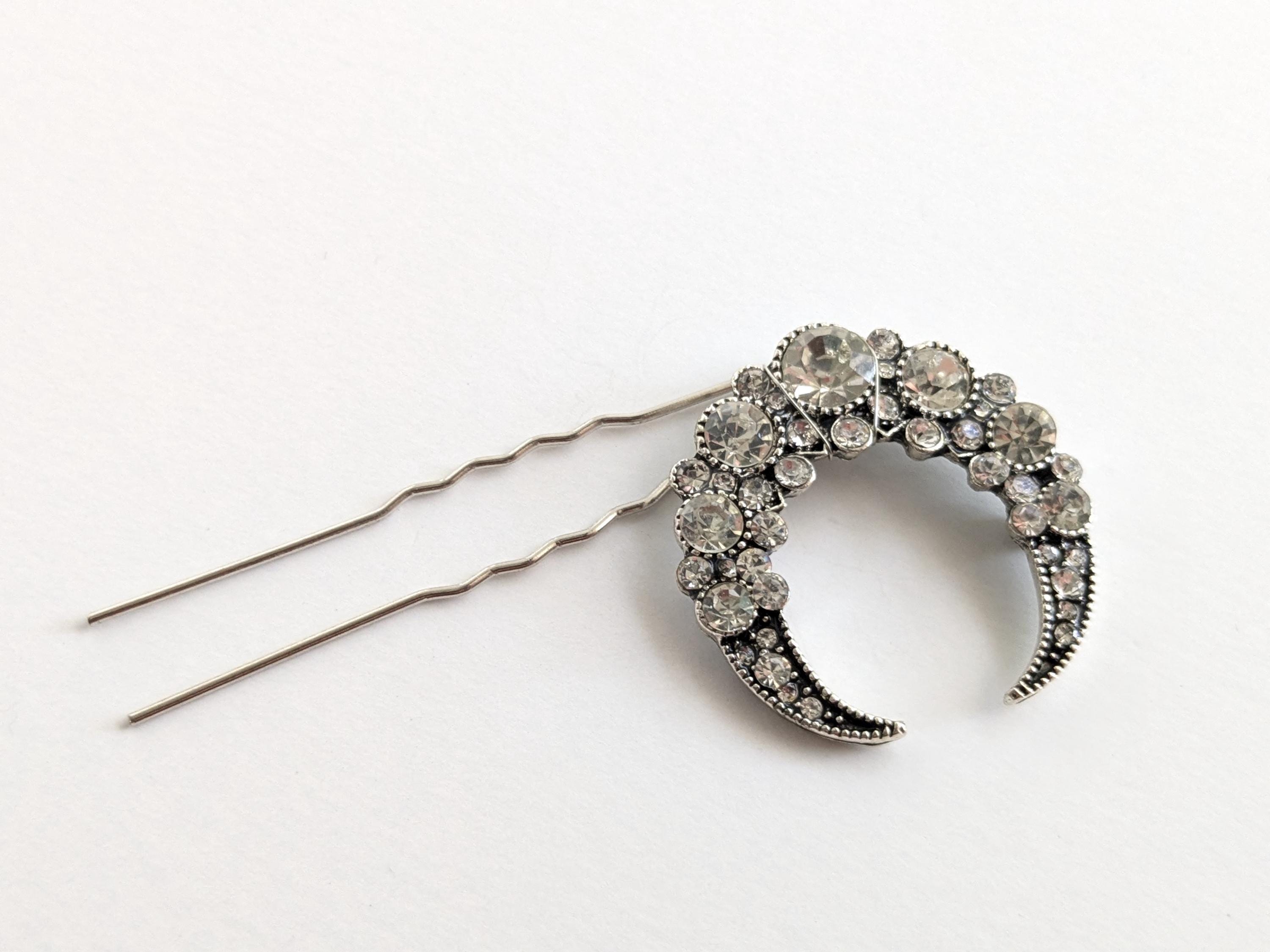 Moon Hair Pin-bridal Hair Accessories-wedding Hair Accessories-bridal ...