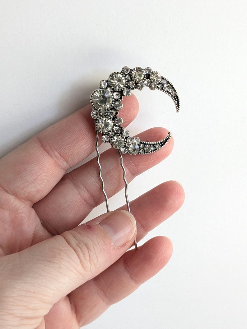 Moon Hair Pin-bridal Hair Accessories-wedding Hair Accessories-bridal ...