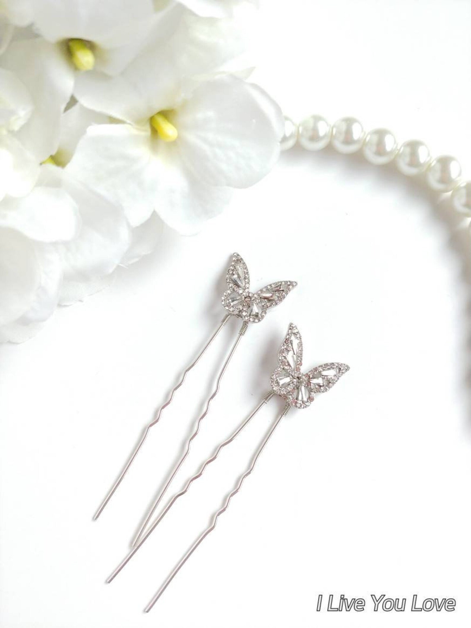 Bridal Hair Pin Set-bridal Hair Accessories-silver Wedding Hair ...
