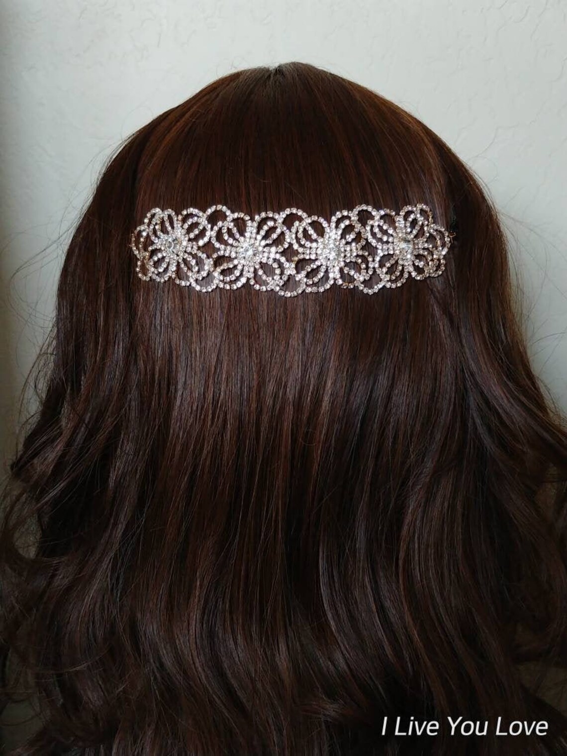 Flower Hair Piece-bridal Hair Chain-flower Hair Jewelry-bridal Headband ...