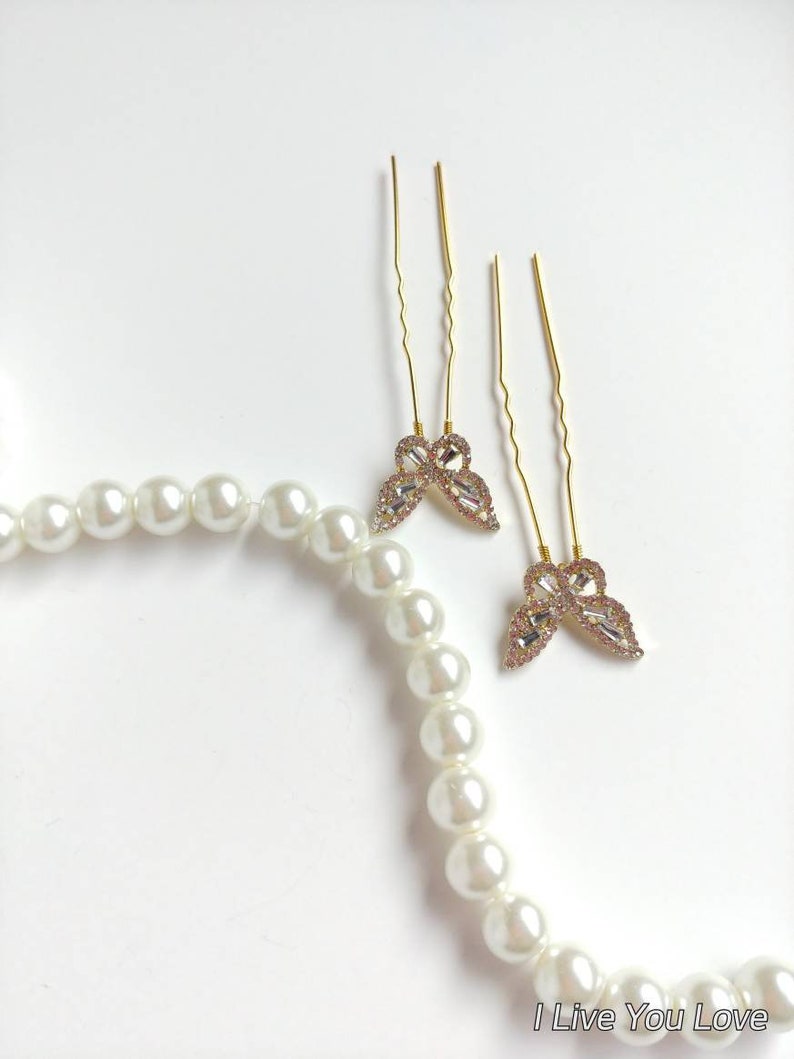 Bridal Hair Pin Set-gold Bridal Hair Accessories-gold Wedding - Etsy