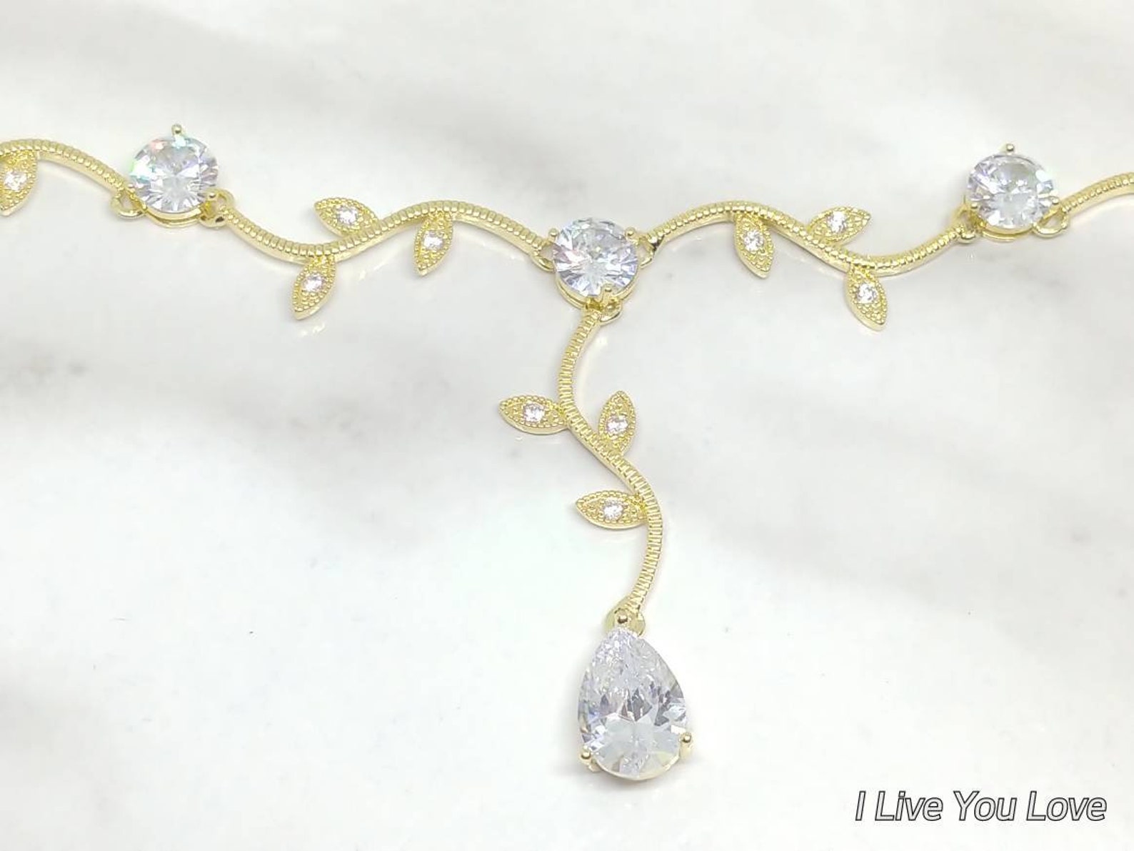 Yellow Gold Bridal Hair Chain-hair Jewelry-bridal Hair | Etsy