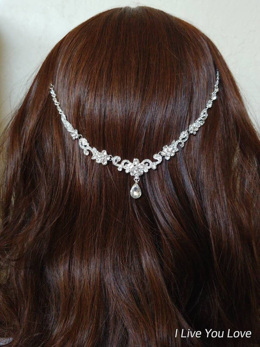 Bride Hair Accessories-silver Hair Jewelry-flower Hair Accessory-silver ...
